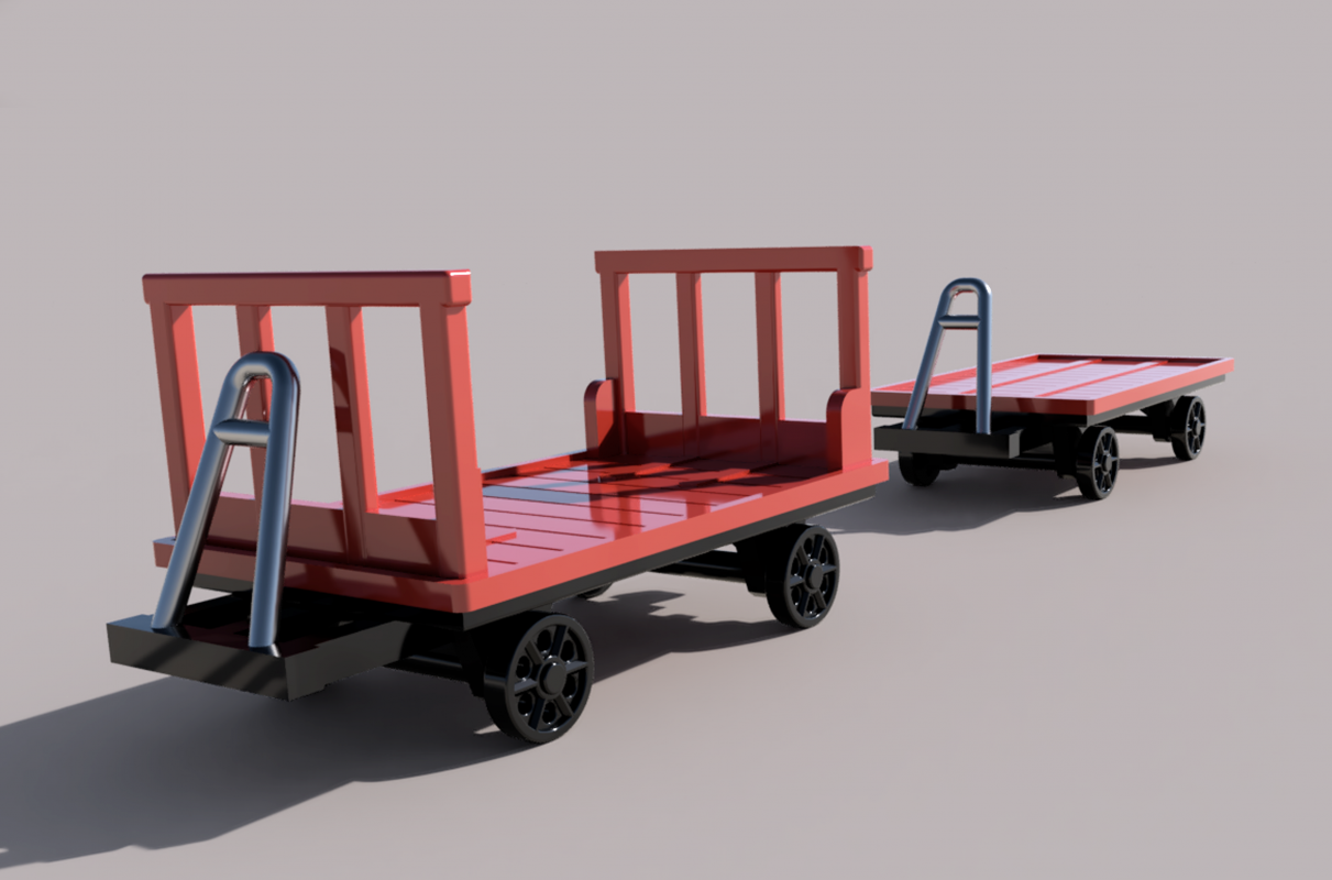 Royal Mail / British Rail Platform Trolleys - 4mm/OO - 12A Models ...