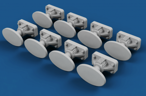 BR OLEO Oval Coach Buffers x8 - OO / 4mm scale - 12A Models - Kits and ...