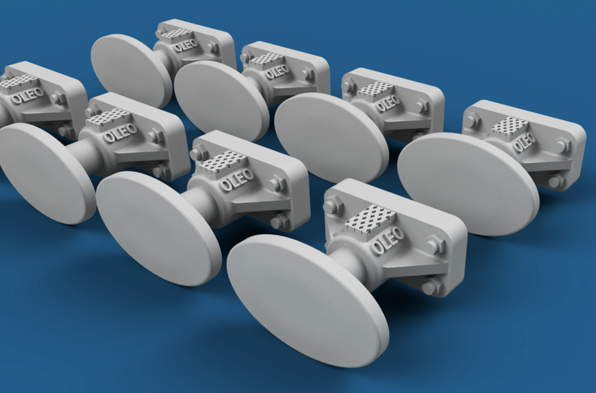 BR OLEO Oval Coach Buffers x8 - OO / 4mm scale - 12A Models - Kits and ...