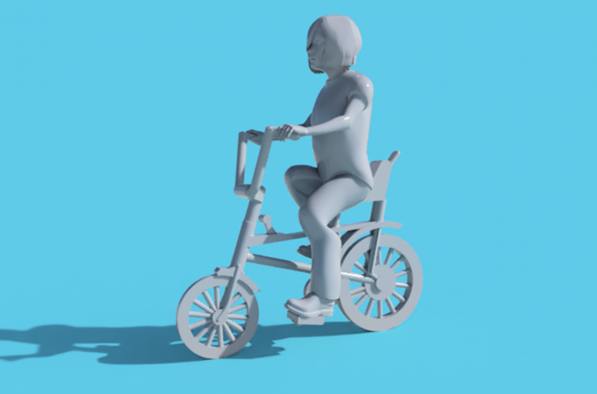 Raleigh Chopper Bicycles with Riders x2 - OO / 4mm scale - 12A Models ...