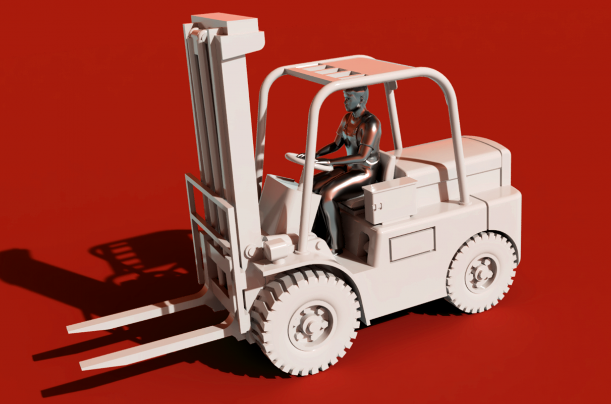 Hyster Diesel Forklift - 2mm / N Scale - 12A Models - Kits and ...